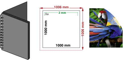 PVC-Banner Quadrat 100cm x 100cm - PVC Plane, 4/0-farbig ...